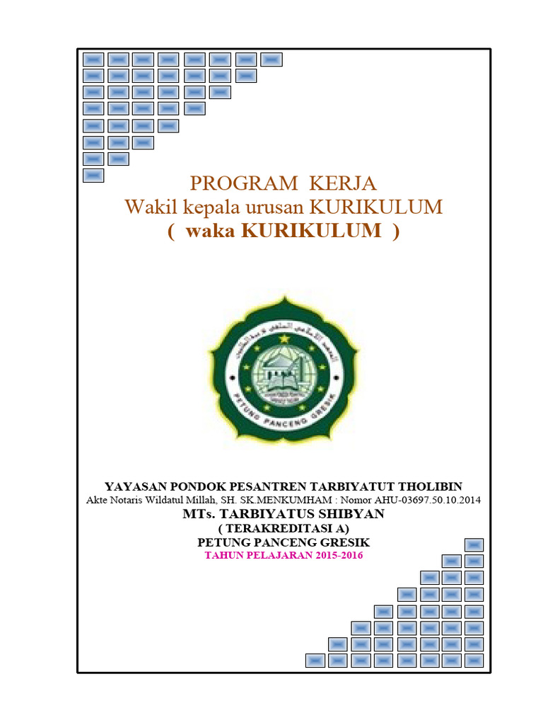 Program Waka Kurikulum 2015 - 2016 | PDF