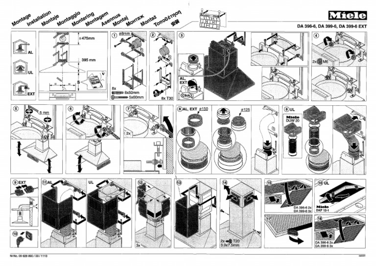 Manual Instalacion Campana MIELE | PDF