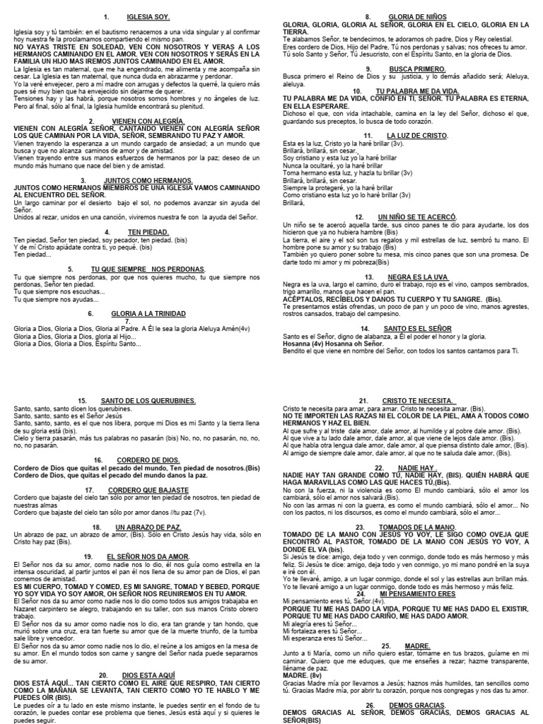 Cantos para El Retiro | PDF | Amor | Cristo (título)