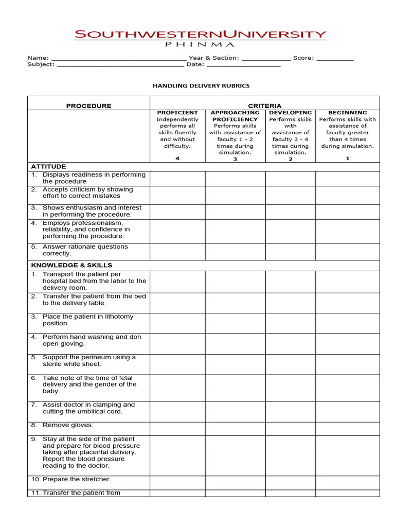 Handling Delivery | PDF | Childbirth | Health Care