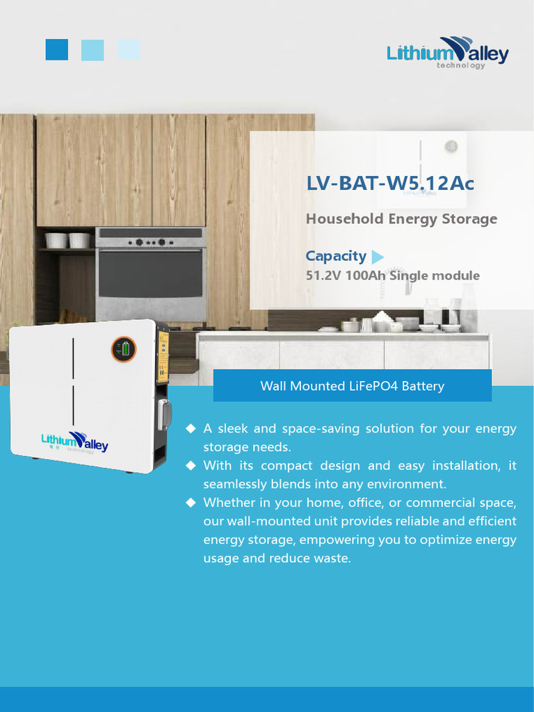LV BAT W5.12Ac 2.0 Datasheet | PDF | Lithium Ion Battery | Electrical Engineering