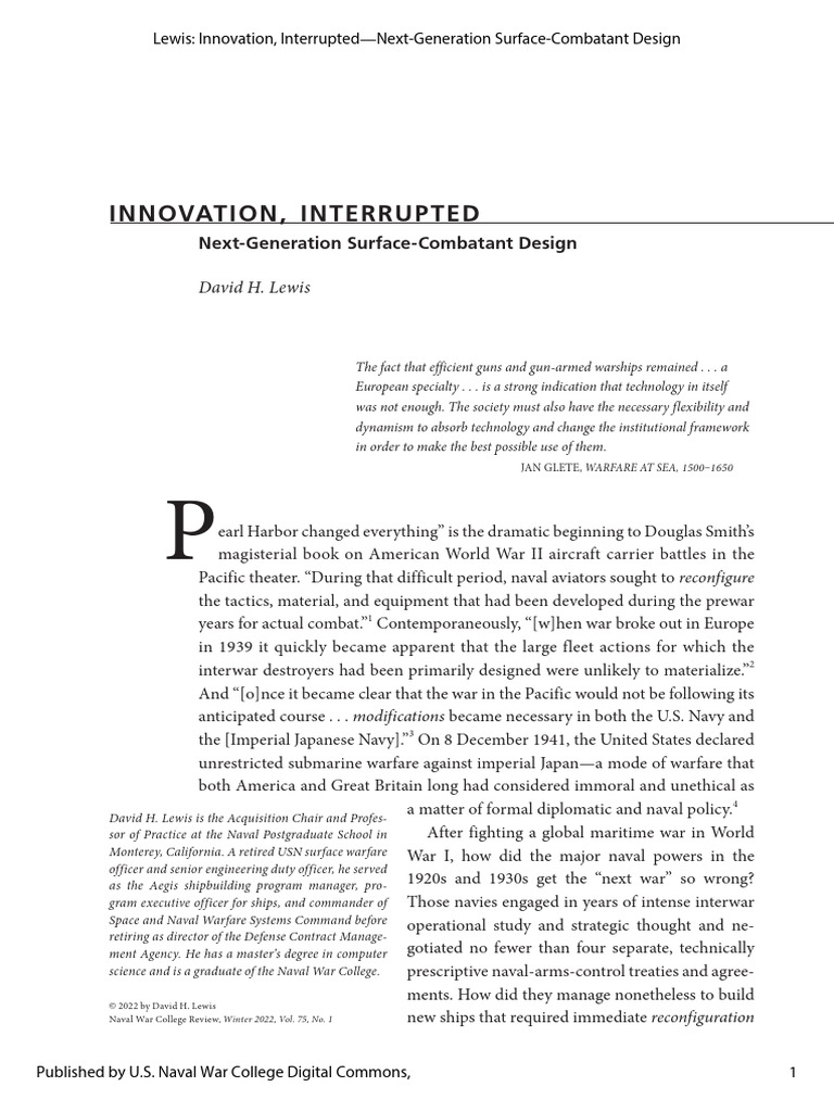 Next-Generation Surface-Combatant Design | PDF | Battleship | Imperial ...