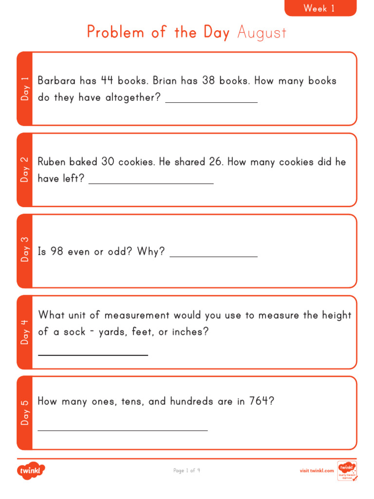second-grade-math-problem-of-the-day-august-activity_ver_2 | PDF