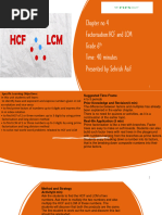 HCF and LCM Worksheet - Class | PDF