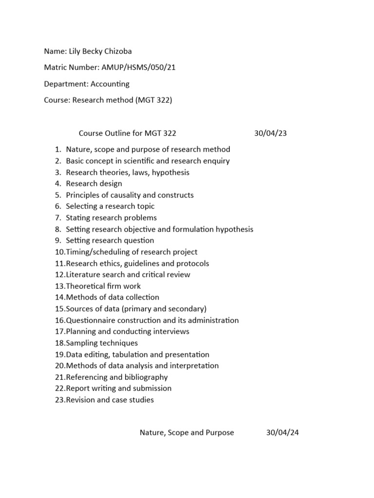 Excel's MGT 322 | PDF | Sampling (Statistics) | Validity (Statistics)
