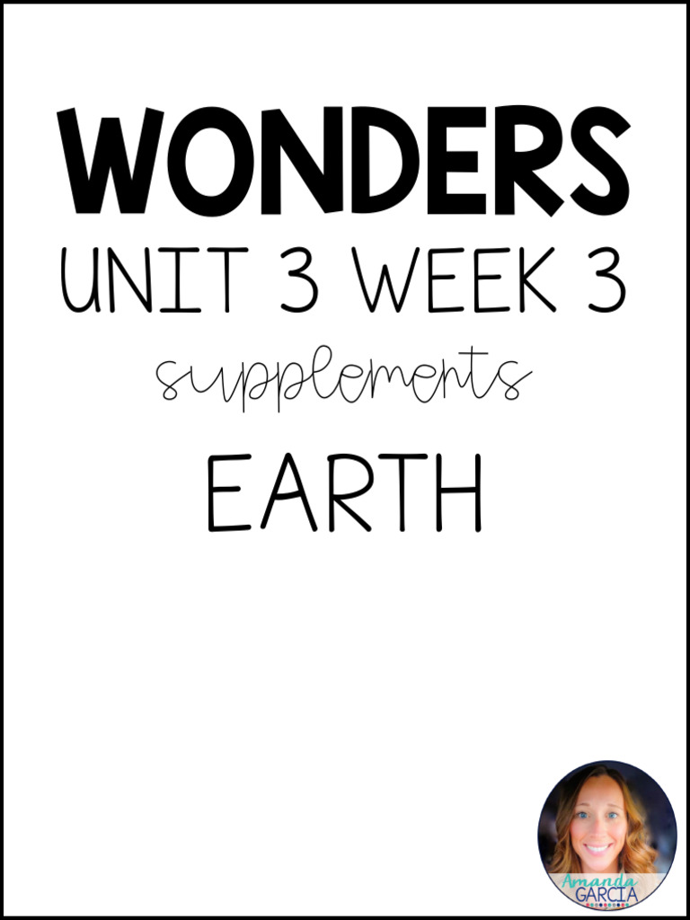 Earth Unit 3 Week 3 Activities | PDF | Planets | Moon