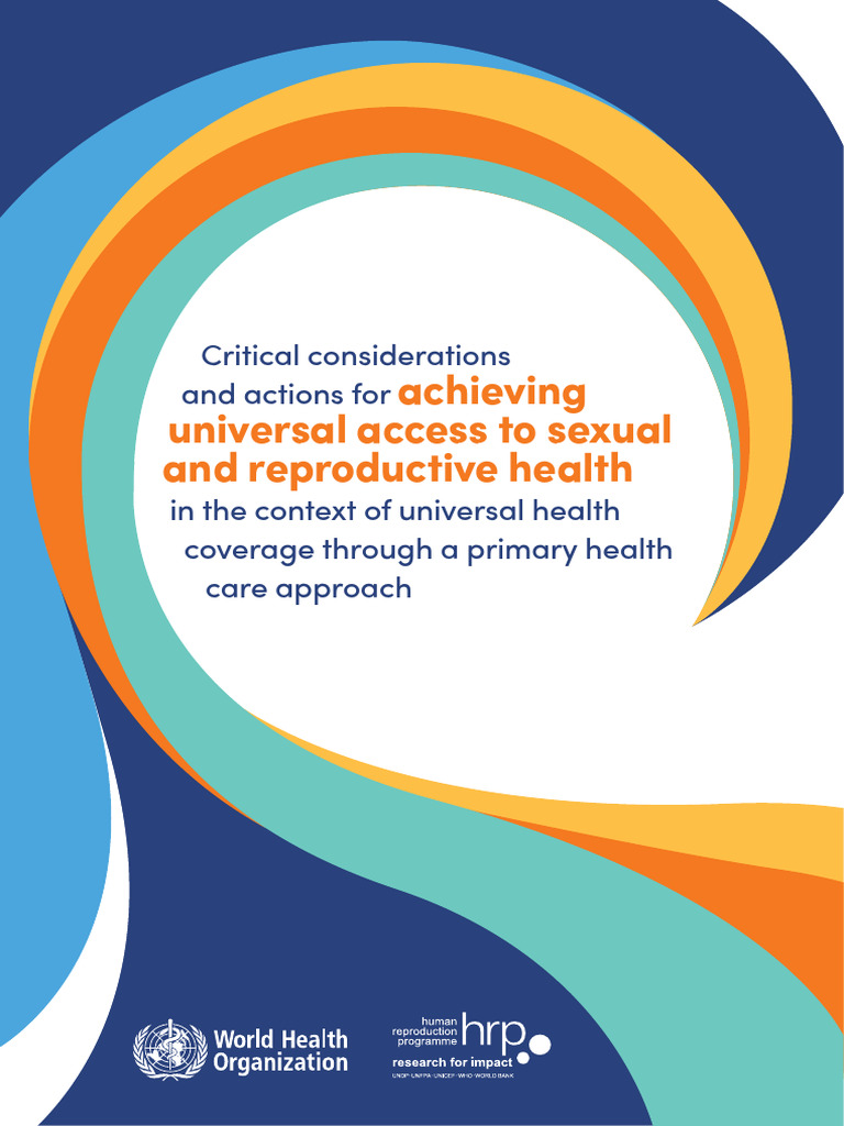 WHO Universal Access To SRH | PDF | Health Care | Reproductive Rights