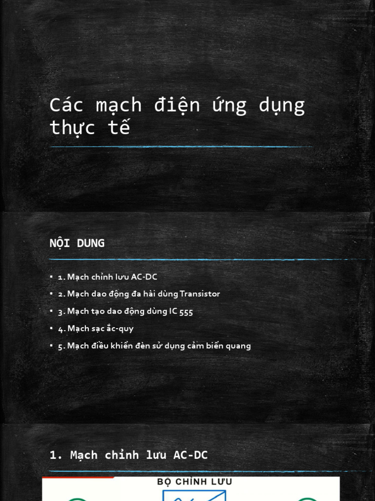 7 - Chương 7 Cac Mach Dien Ung Dung Thuc Te | PDF