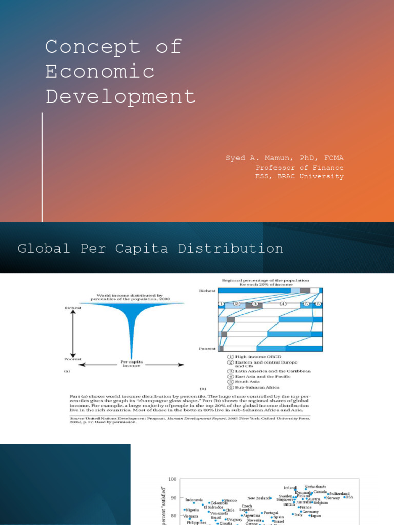Economic Development - Concept | PDF | Developing Country | Human ...