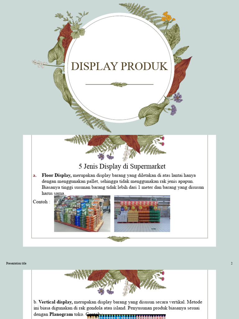 Display Produk | PDF | Bisnis