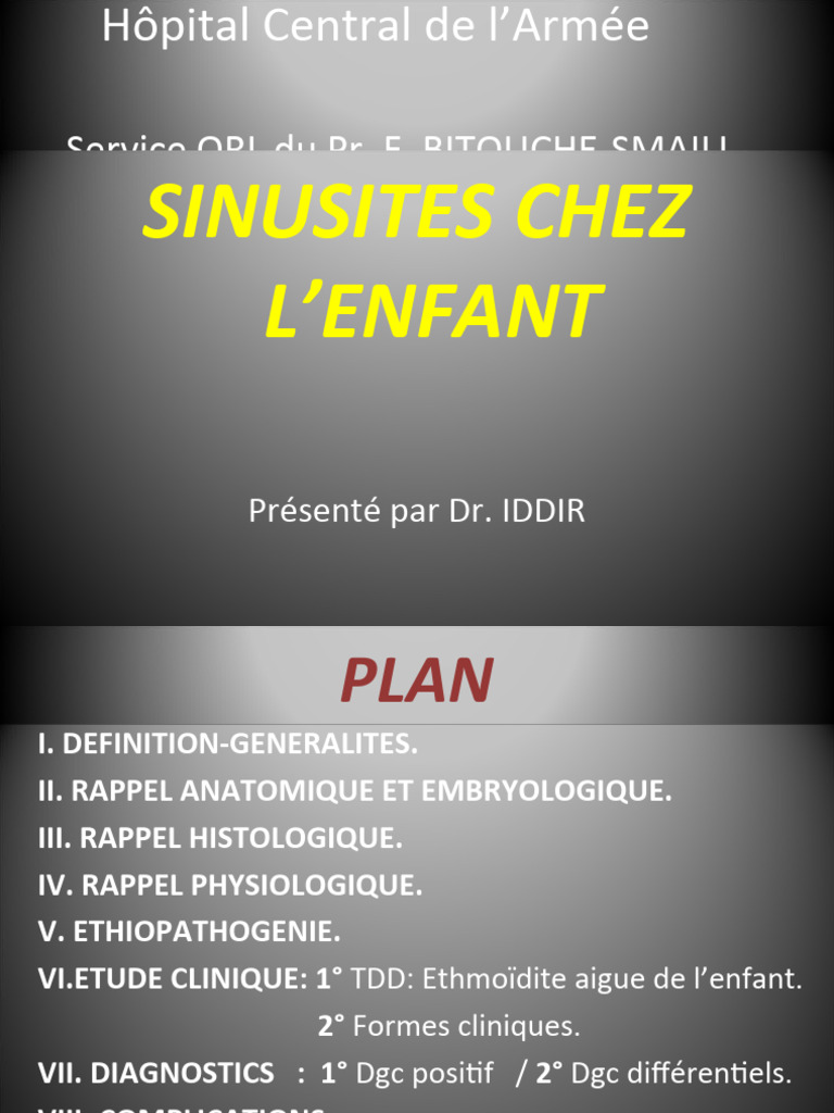 Ethmoïdite aigue chez l'enfant | PDF | Médecine clinique | Immunologie
