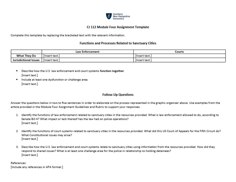 CJ 112 Module Four Assignment Template | PDF | Technology & Engineering