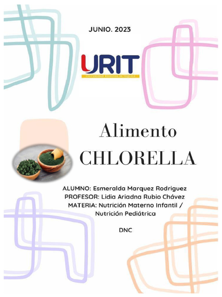 La Chlorella Es Una Microalga | PDF | Vegetarianismo | Antioxidante