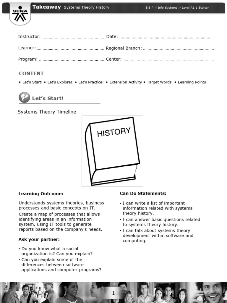 Systems Theory History | PDF | Information | System