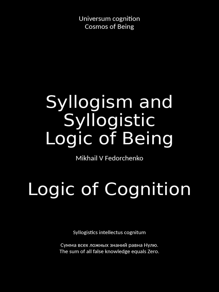 Advanced Syllogistic Logic | PDF | Social Psychology | Political Science