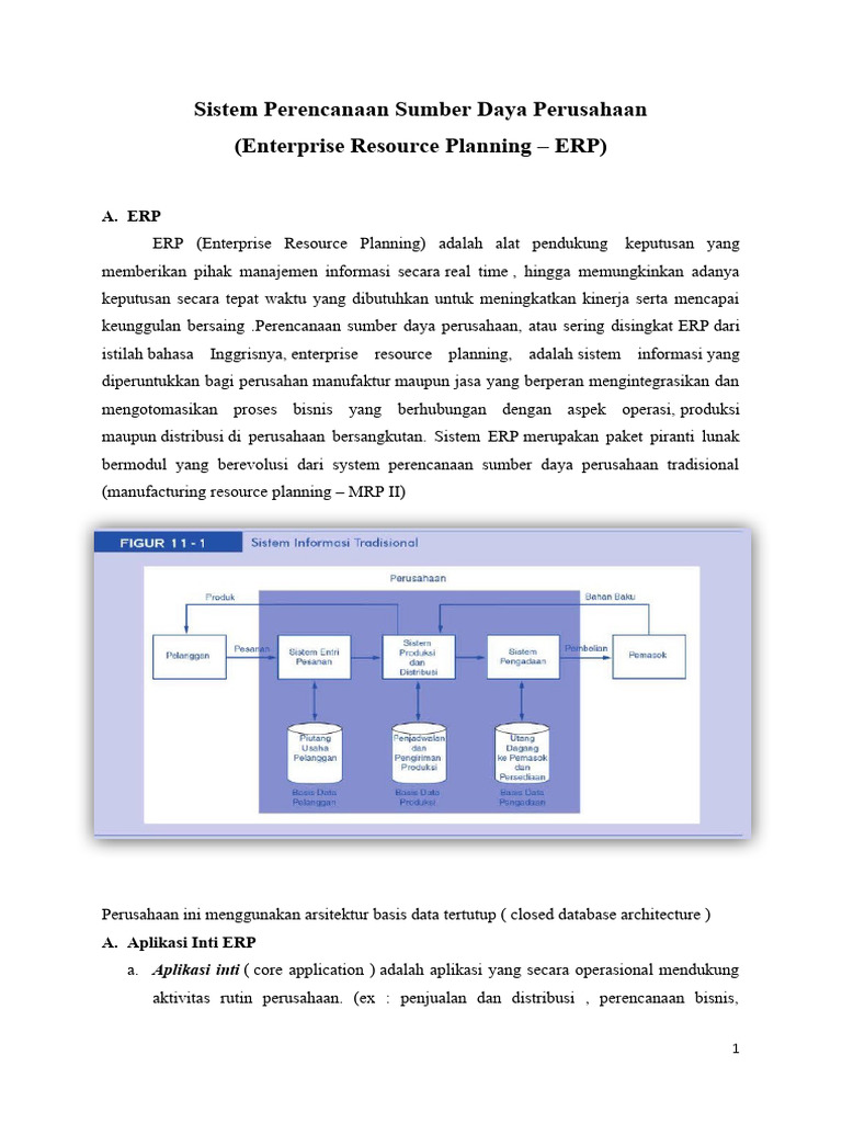 Sia - Erp Word | PDF | Bisnis | Teknologi & Rekayasa