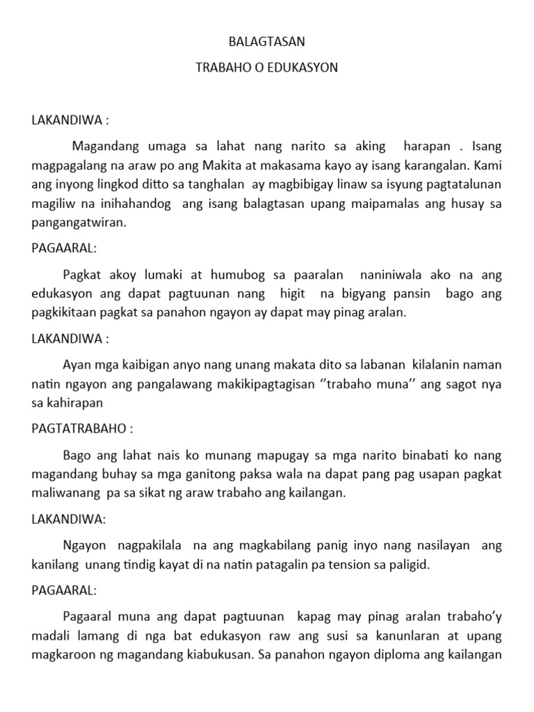 Balagtasan EDITED | PDF