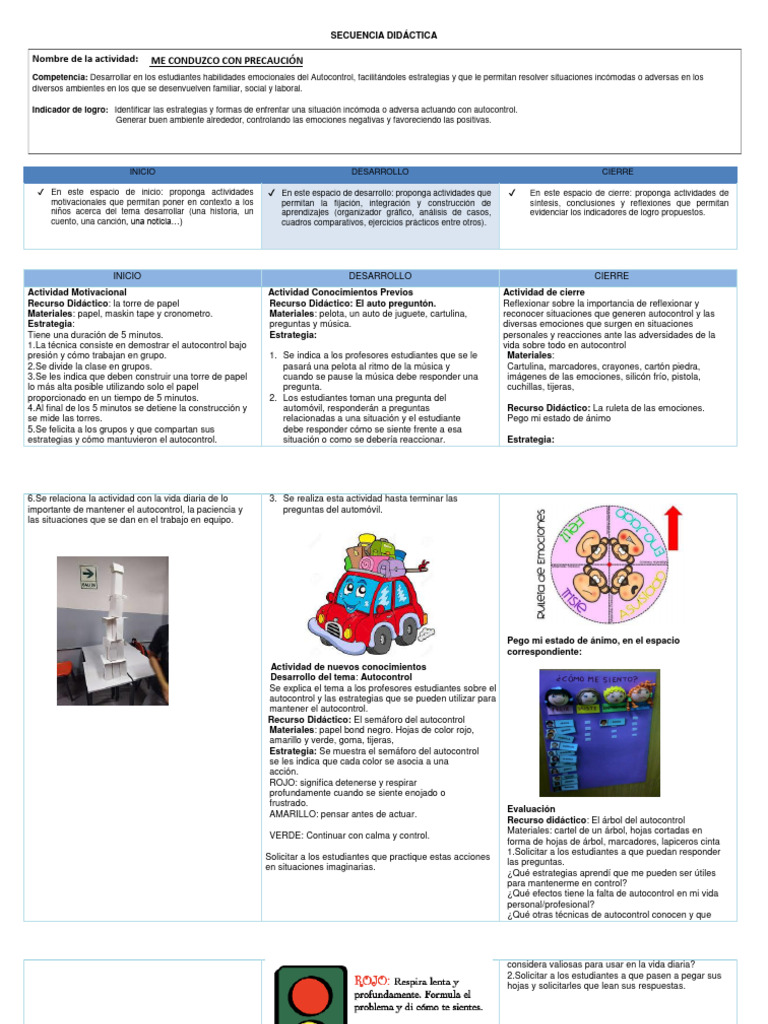 Taller Grupo Autocontrol | PDF | Las emociones | Estrés (biología)