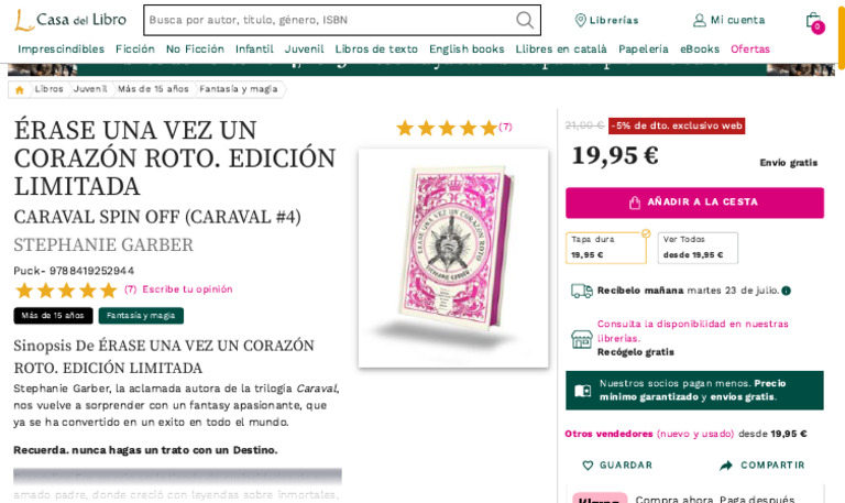 ÉRASE UNA VEZ UN CORAZÓN ROTO. EDICIÓN LIMITADA - STEPHANIE GARBER ...