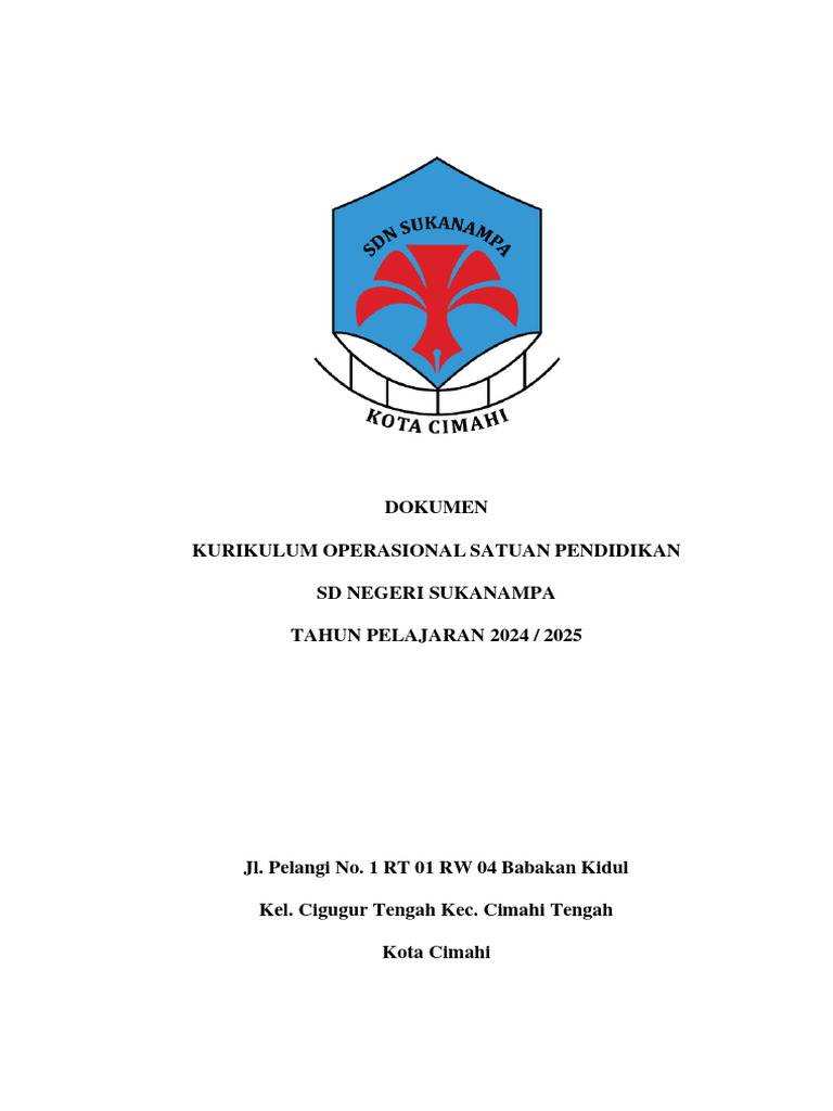 Kosp SD Negeri Sukanampa 2024 - 2025 | PDF