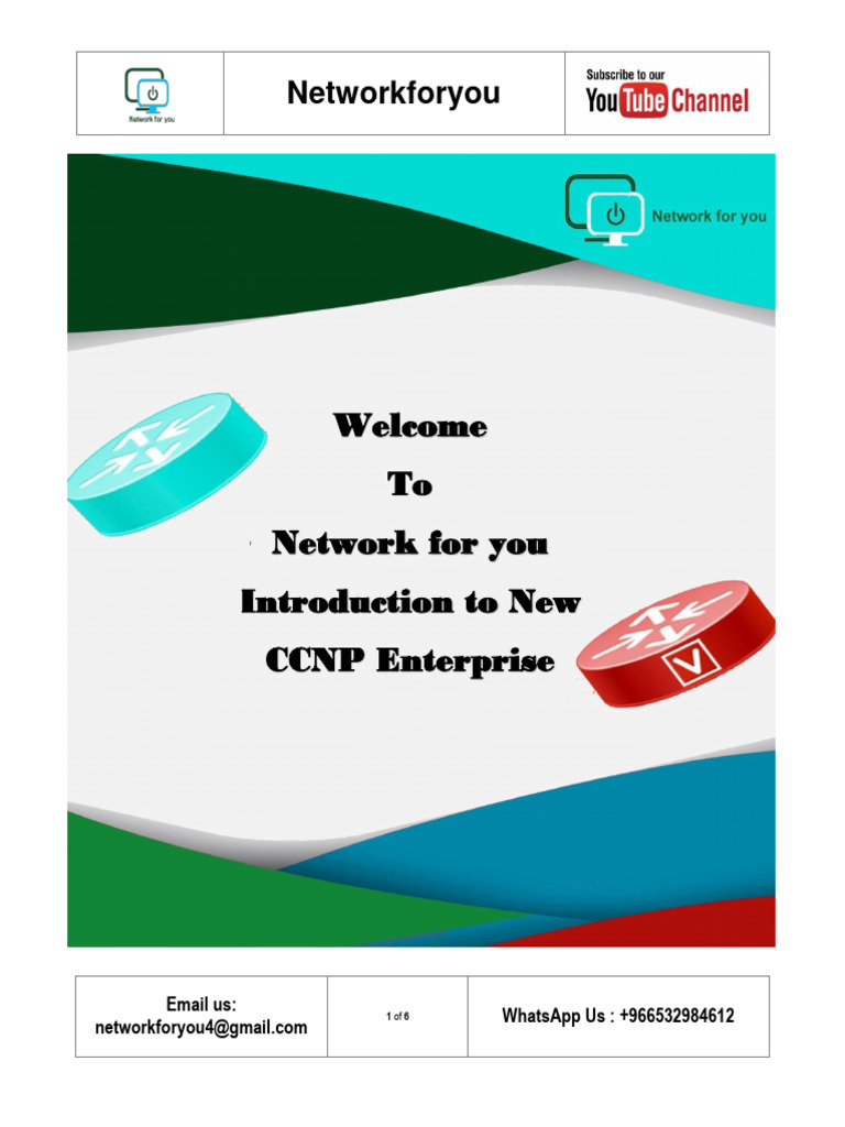 CCNP Enterprise Exam Guide | PDF | Computer Network | Data Transmission