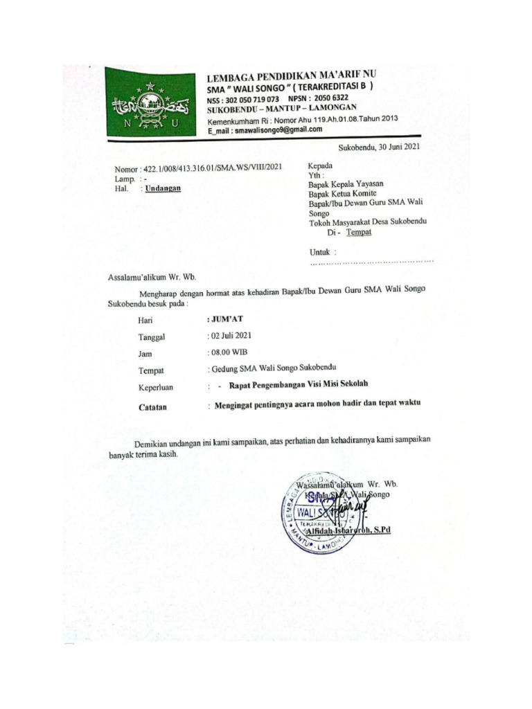 DAFTAR HADIR RAPAT PENGEMBANGAN VISI MISI | PDF DAFTAR HADIR RAPAT PENGEMBANGAN VISI MISI | PDF
