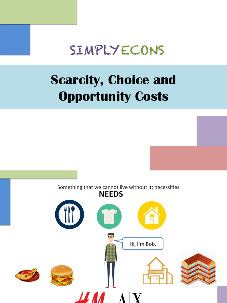 Scarcity Choice and Opportunity Costs | PDF | Opportunity Cost ...
