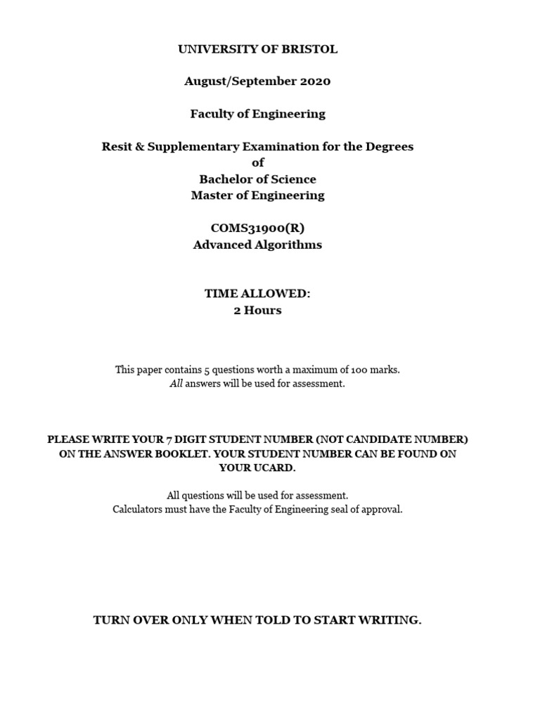AA Resit 2020 Answers | PDF | Time Complexity | Algorithms And Data Structures