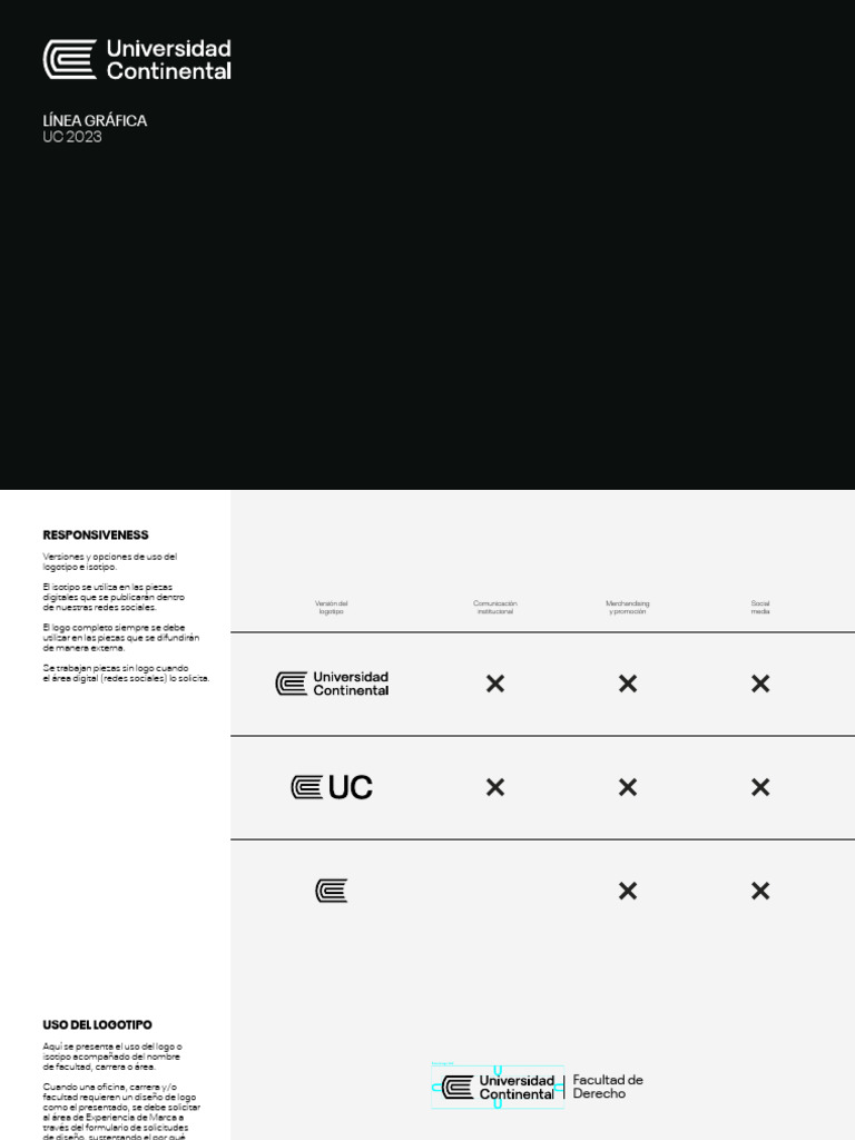 Guía de Uso de Marca UC 2023 | PDF | Diseño gráfico