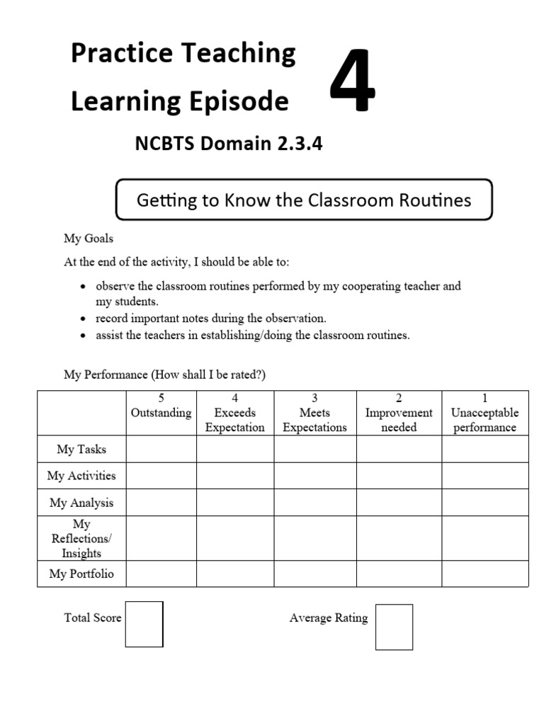 Ep - 4 | PDF | Teachers | Classroom