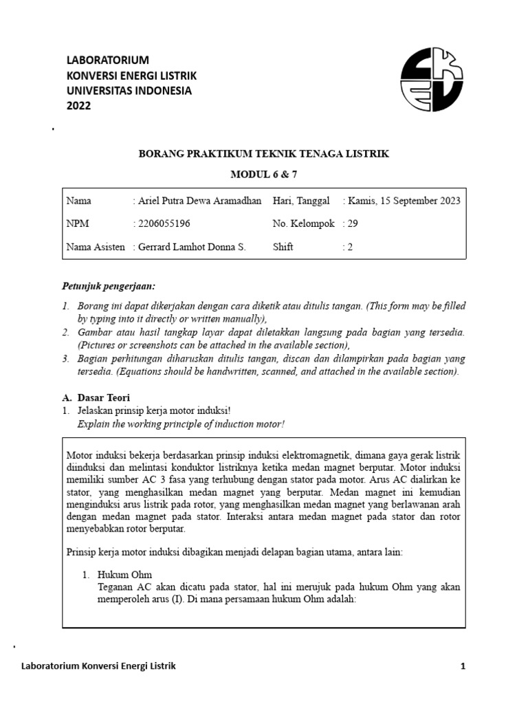Borang Gerrard Modul 67 29 Ariel Putra Dewa Aramadhan | PDF