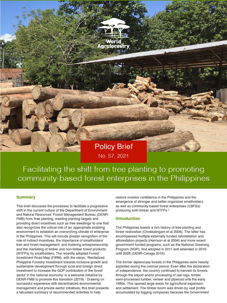 World Agroforestry Philippines (2021) PB 57 - Facilitating the shift ...