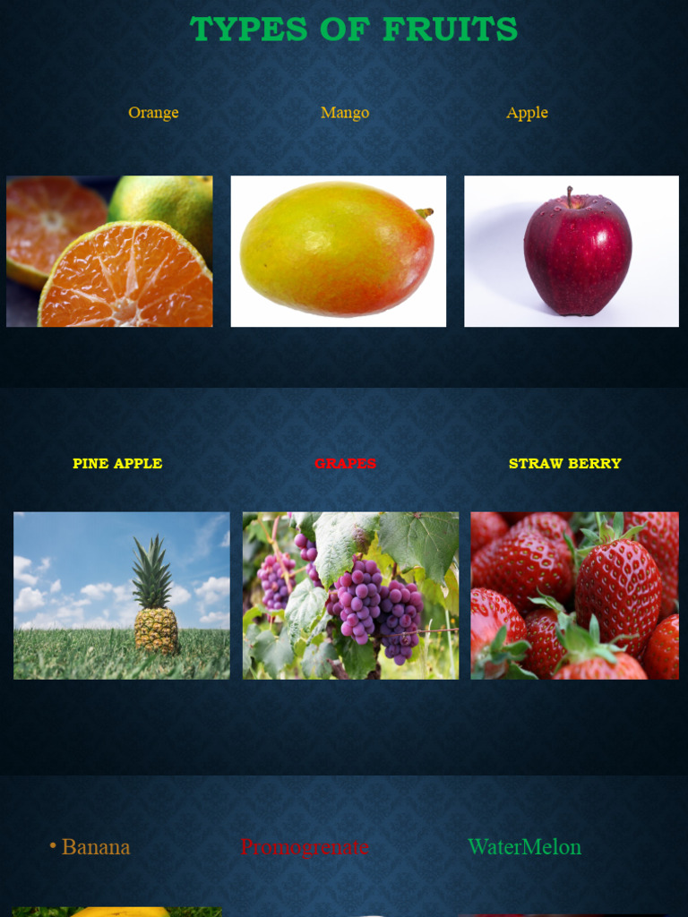 Types of Fruits | PDF