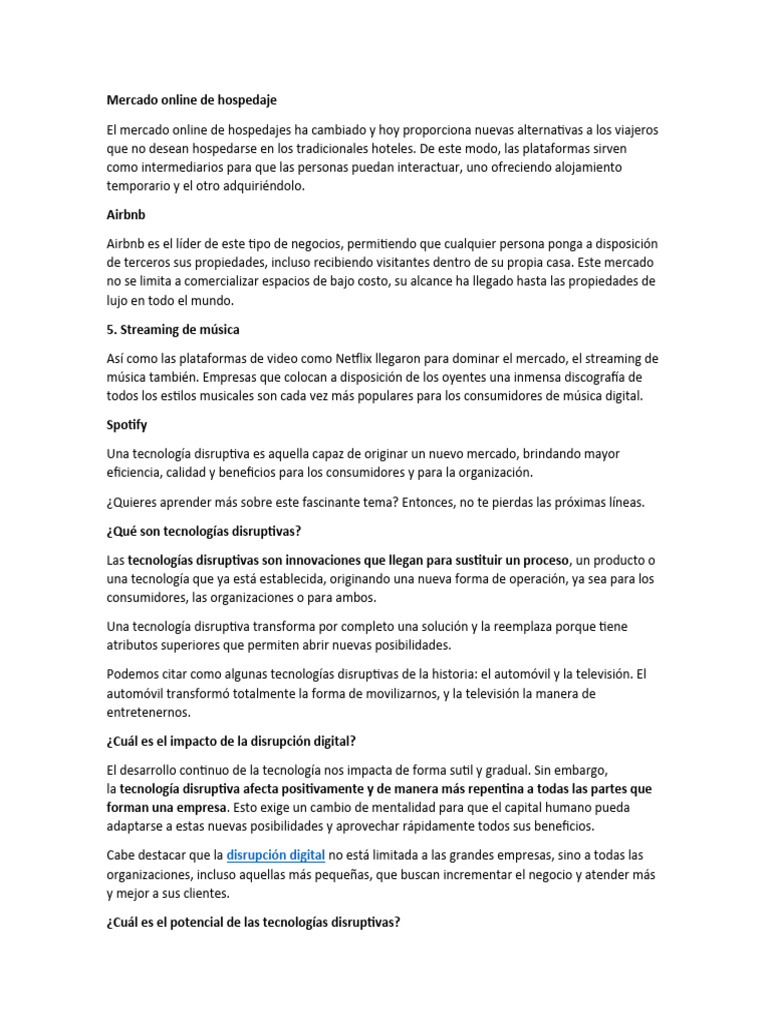 Mercado Online | PDF | Innovación disruptiva | Netflix