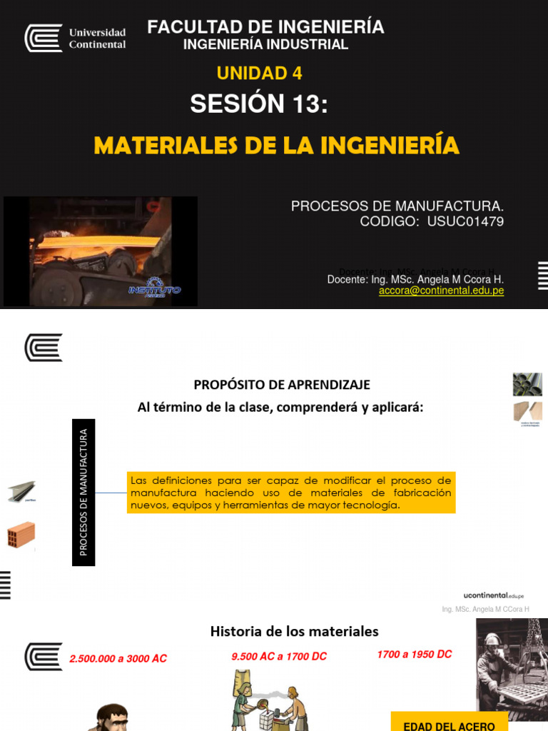 Sesión 13 - Procesos de Manufactura 2023 | PDF | Aleación | Polímeros