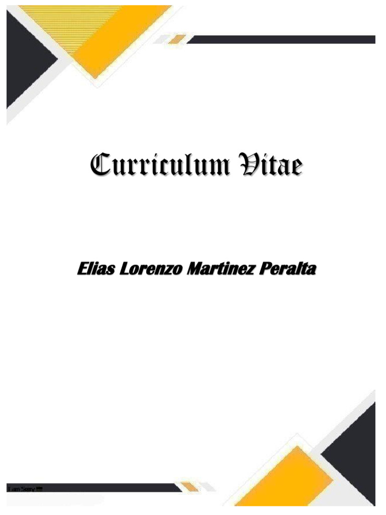 CURRICULUM VITAE 2024 Elias | PDF