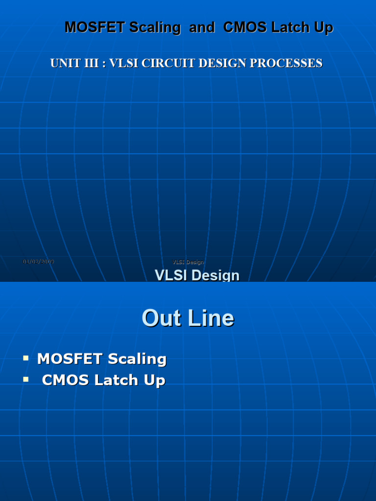 VLSI Design: Scaling & Latch-Up | PDF | Cmos | Mosfet