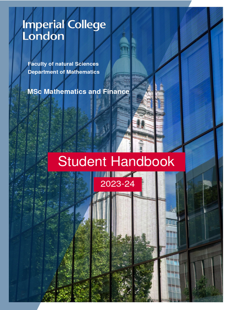 23 24 MSC Maths Finance Handbook Template 23 24 | PDF | Stochastic ...