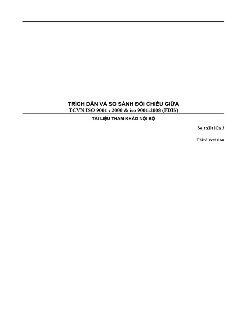 Trich TCVN ISO 9001-2000& 2008 | PDF