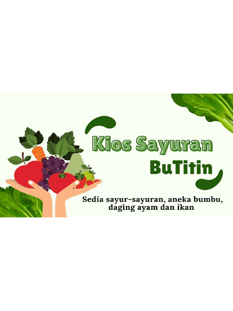Banner Sayuran | PDF