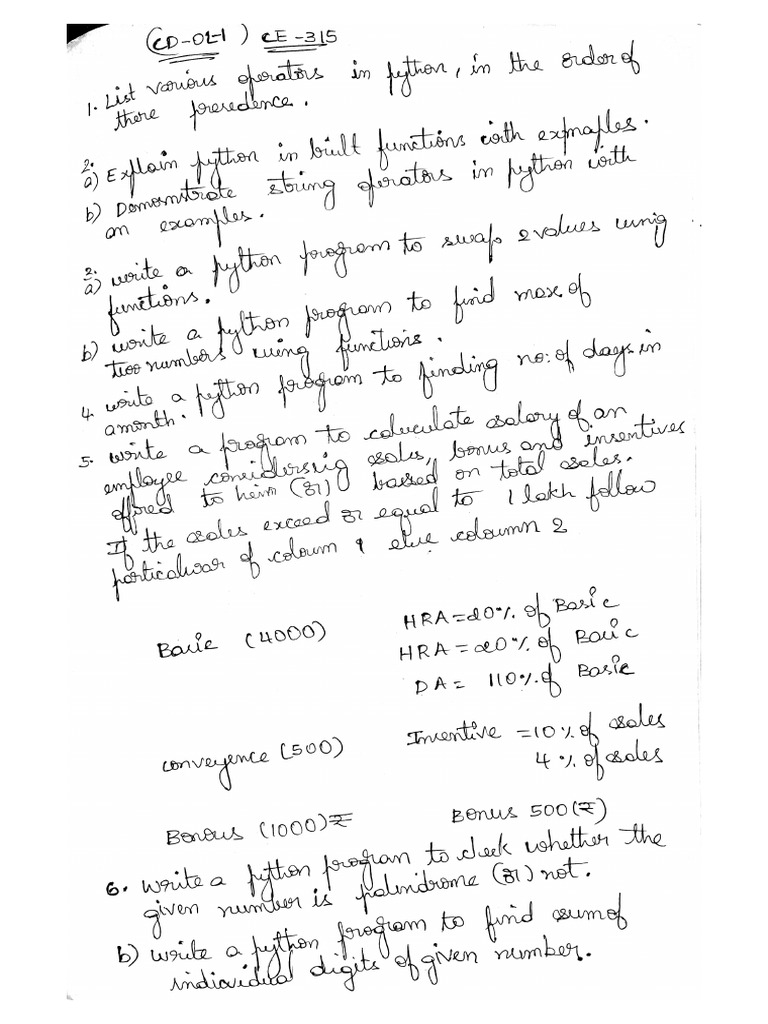 Python Assignment | PDF