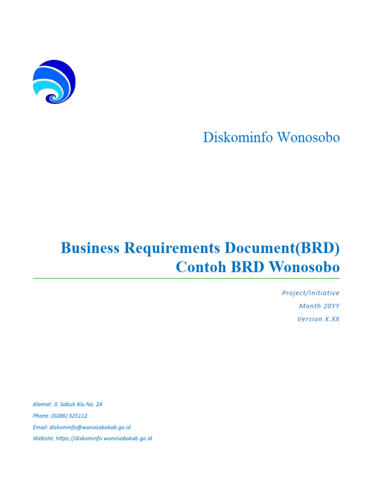 BRD Sistem Informasi Ormas | PDF