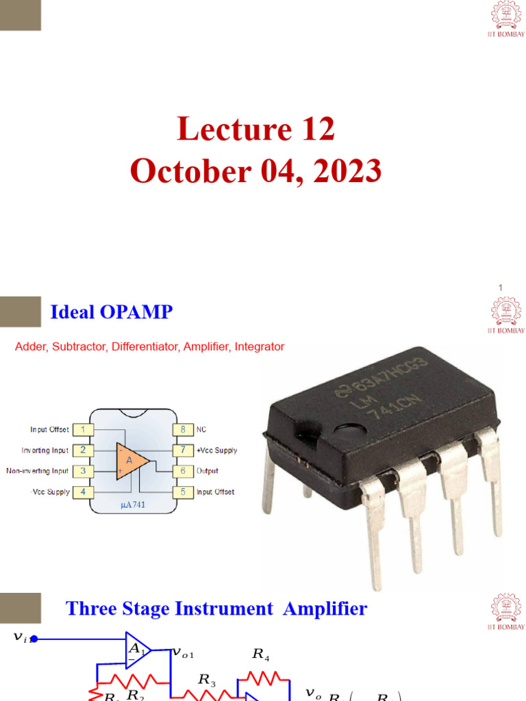 OPAMP Circuit Design: Adder, Integrator, Differentiator | PDF ...