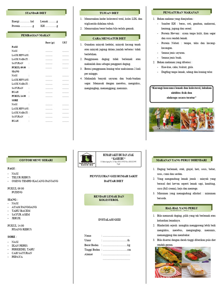 Leaflet RENDAH Koles | PDF | Kesehatan Holistik