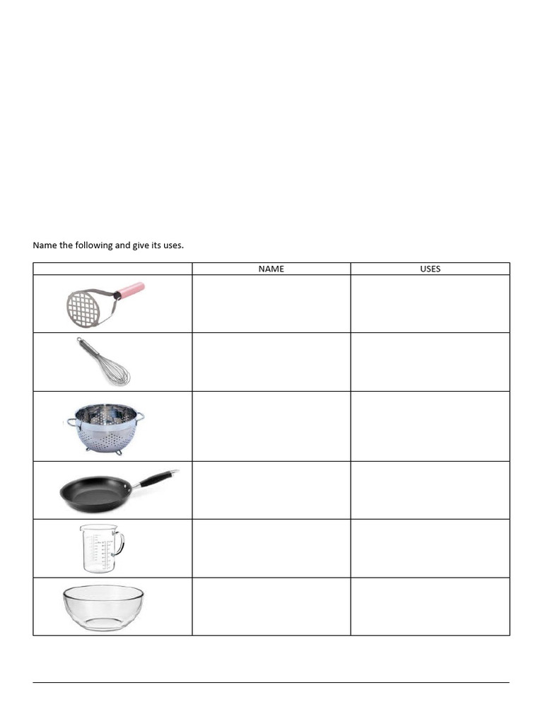 Kitchen Tools | PDF