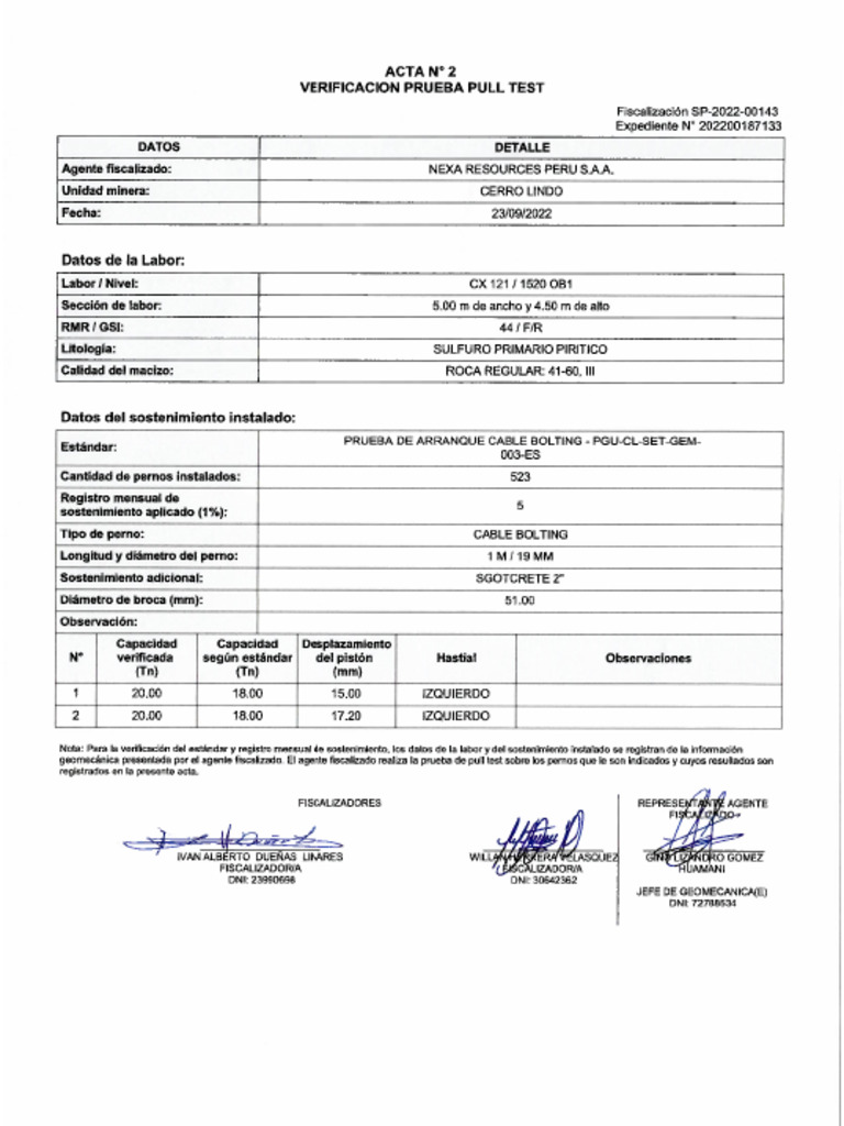8127-CA-007-Pruebas Pull Test | PDF