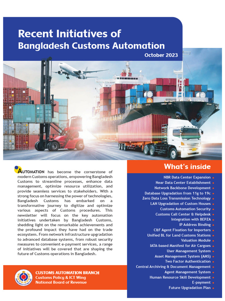 Final Newsletter Design For NBR Customs | PDF | Computer Network ...