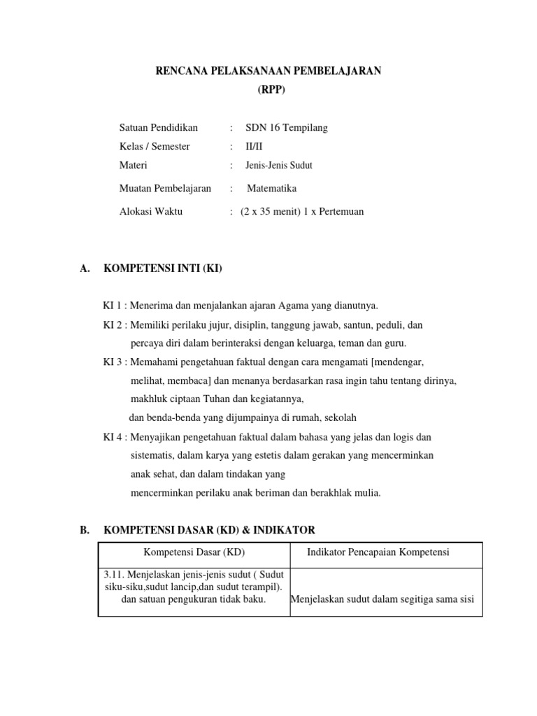 RPP, Bahan Ajar, Instrumen Penilaian, Dan LKPD ASROPAH | PDF | Karier ...