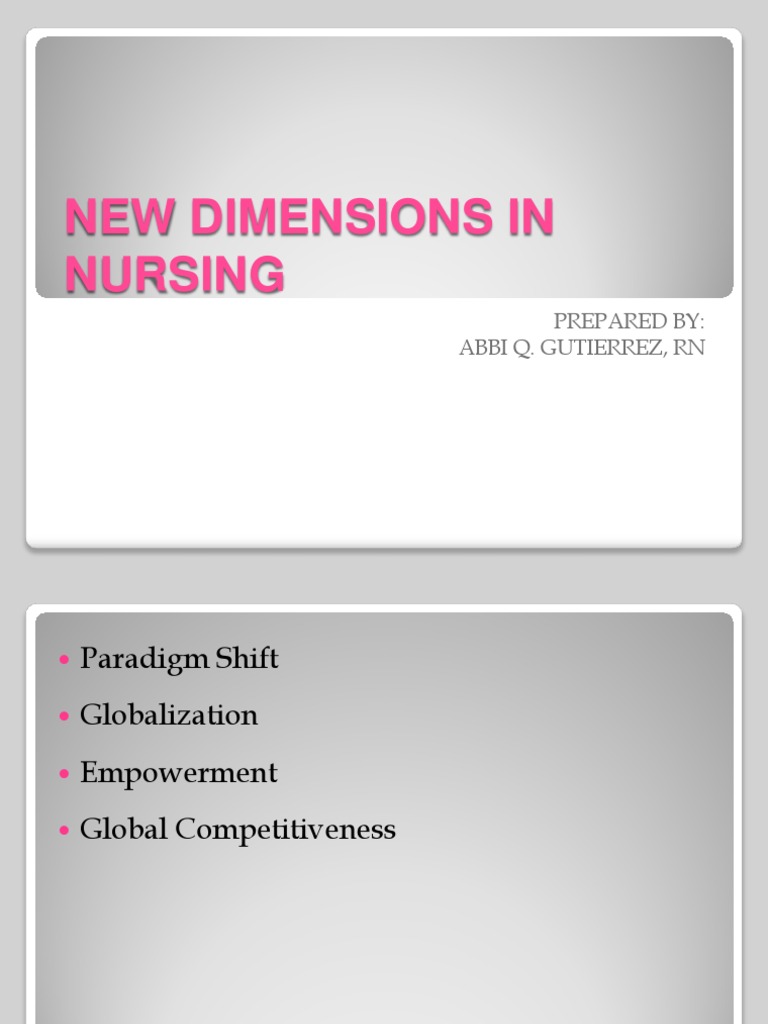 New Dimensions in Nursing | PDF | Nursing | Empowerment