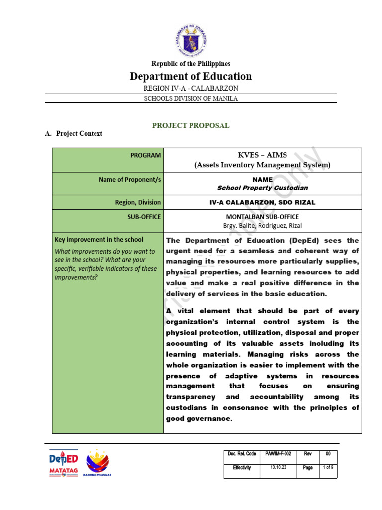 B. Action Plan Approved by The Head of Agency | PDF | Online And ...